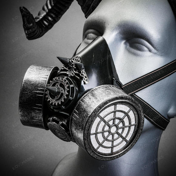 ILOVEMASKS | Accessories | Silver Devil Ram Horn Headband W Silver ...